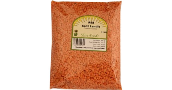 Split Red Lentils (350g). Farm Direct