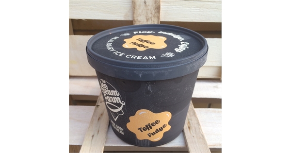 Toffee Fudge Ice Cream. Farm Direct