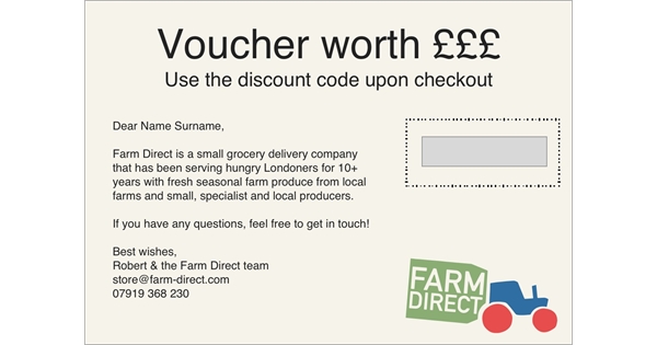 Farm Direct Gift Vouchers. Farm Direct